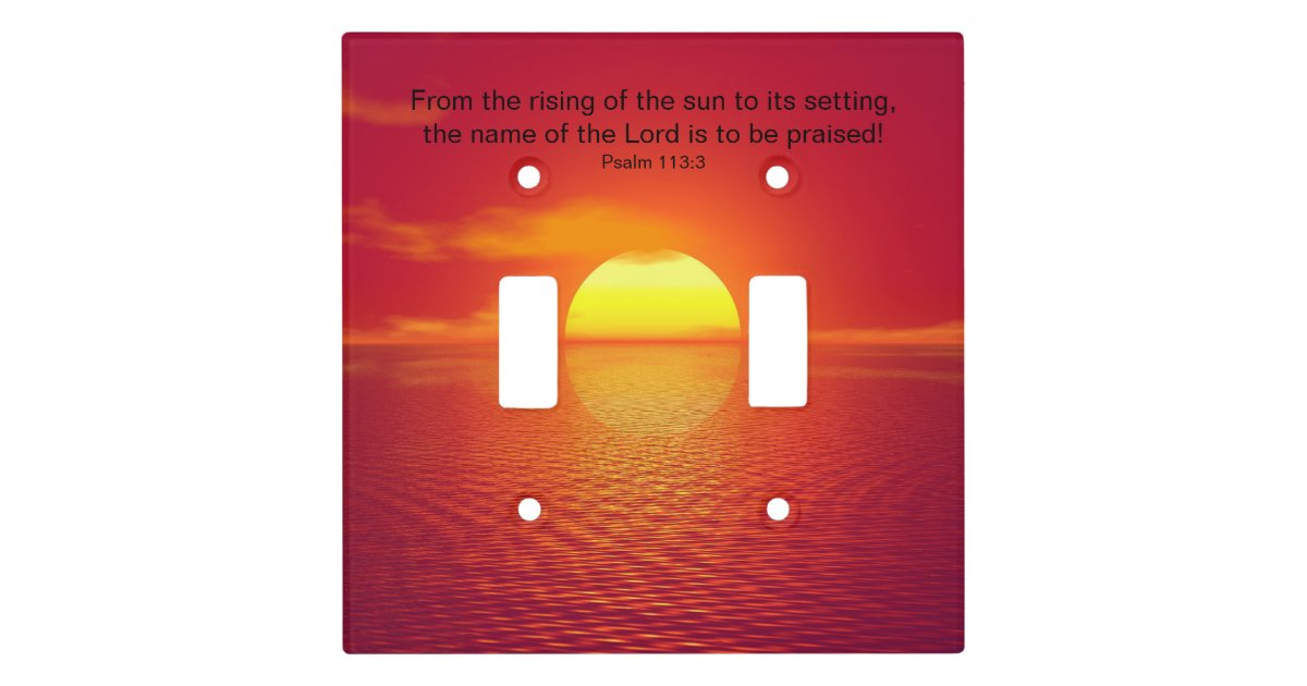 Scripture Sun Light Switch Cover | Zazzle