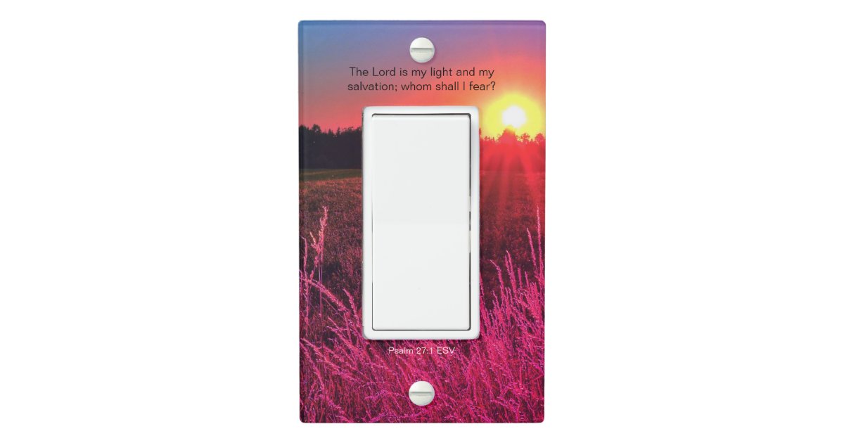 Scripture Sun Light Switch Cover | Zazzle