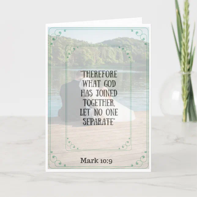 Scripture Wedding Card- God Bless this Union Card | Zazzle