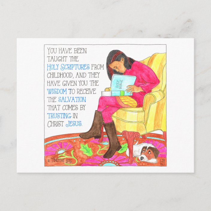 Scriptures Inspirational Post Card | Zazzle.com