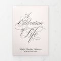 Scripty Celebration of Life Program | Zazzle
