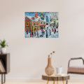 Scrooge A Christmas Carol winter snow scene ghosts Poster | Zazzle
