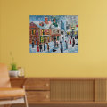Scrooge A Christmas Carol winter snow scene ghosts Poster | Zazzle