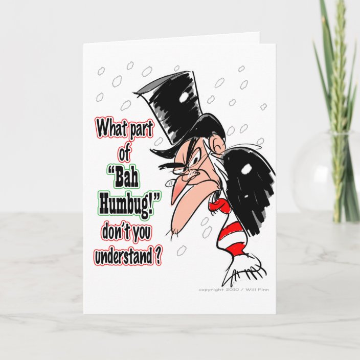 Scrooge Christmas card | Zazzle.com