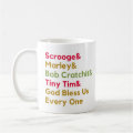 Scrooge Marley Modern Festive Minimalist Christmas Coffee Mug | Zazzle