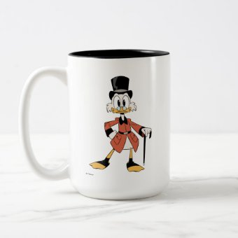 Scrooge McDuck | Work Hard Quack Hard Two-Tone Coffee Mug | Zazzle