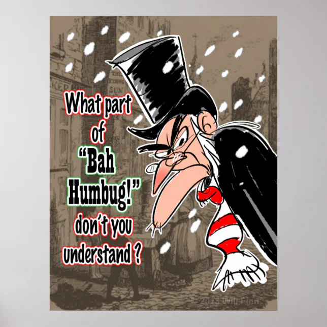 Scrooge Poster (big) | Zazzle