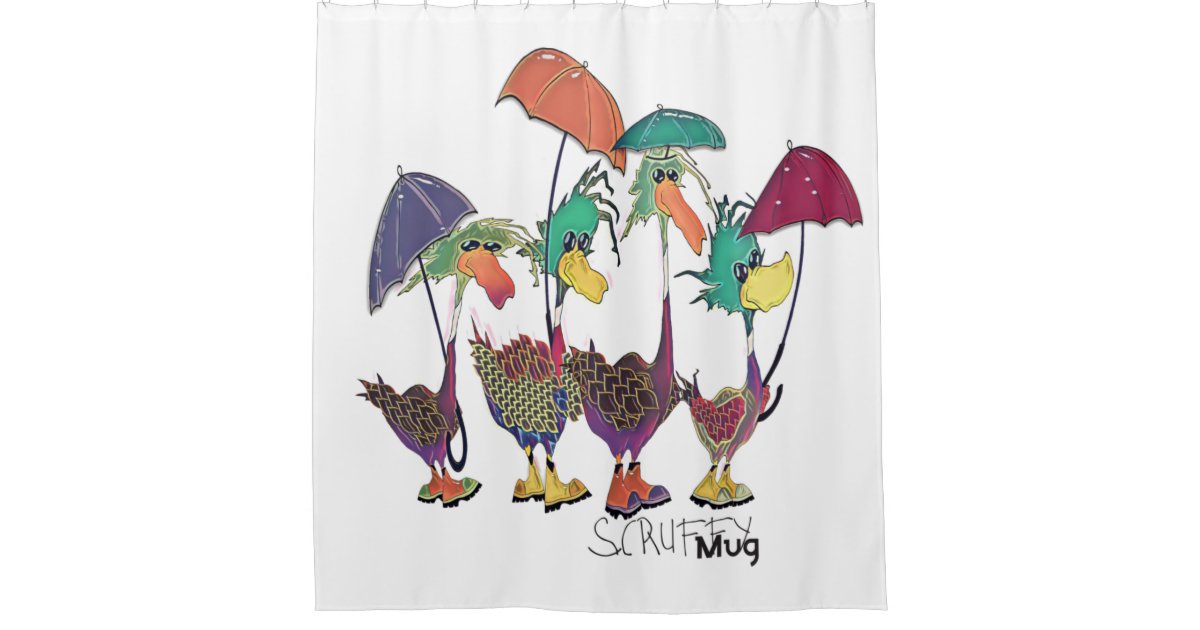 ScruffyMugArtGallery Shower Curtain | Zazzle