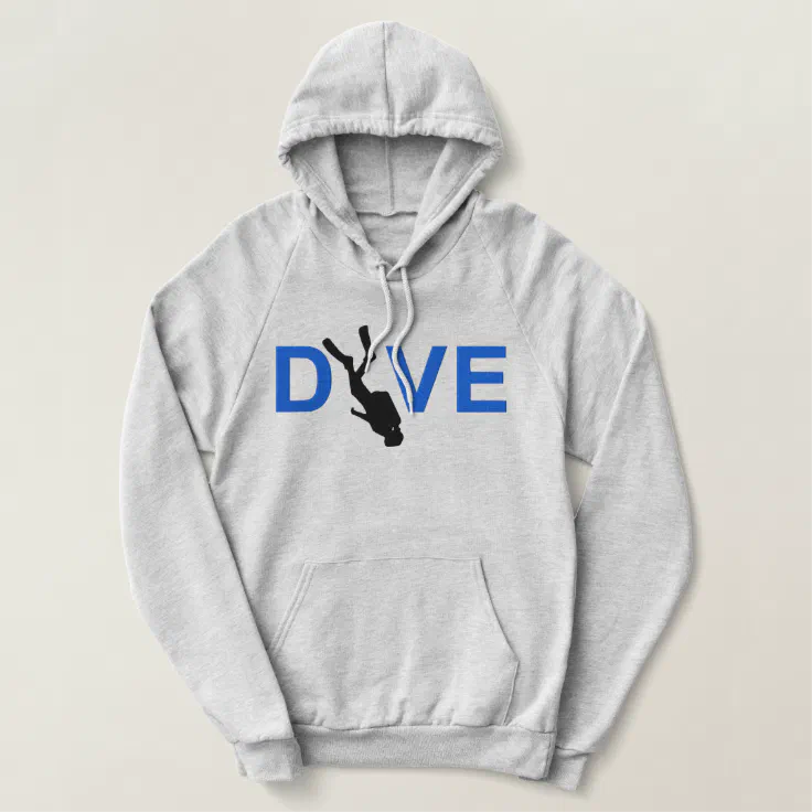 SCUBA Dive Embroidered Sweatshirt | Zazzle