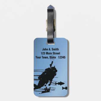Scuba Diver Luggage Tag | Zazzle