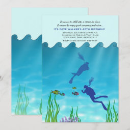Scuba Divers Invitation | Zazzle