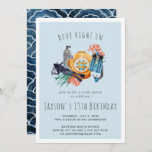 Scuba Diving Birthday Party Invitation | Zazzle