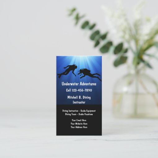 Scuba Diving Business Card | Zazzle