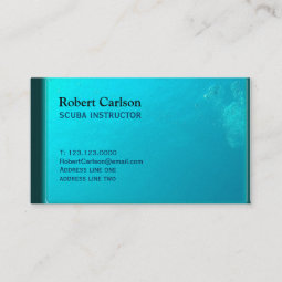 Scuba Diving Business Card | Zazzle