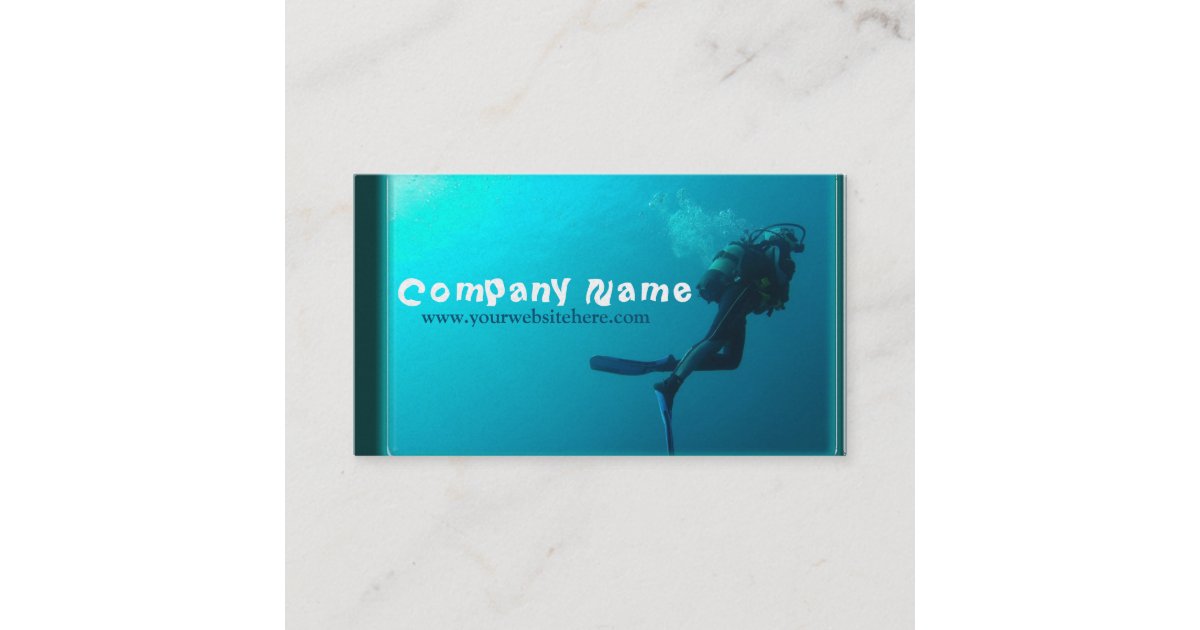Scuba Diving Business Card | Zazzle