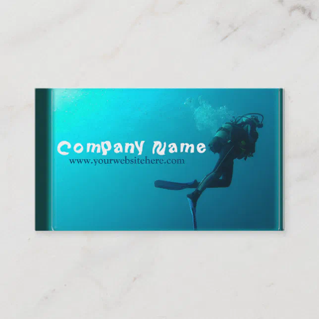 Scuba Diving Business Card | Zazzle