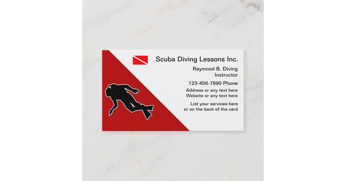 Scuba Diving Business Cards | Zazzle
