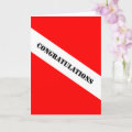 Scuba Diving Congratulations Card | Zazzle