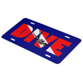 Scuba Diving DIVE License Plate | Zazzle