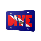 Scuba Diving DIVE License Plate | Zazzle