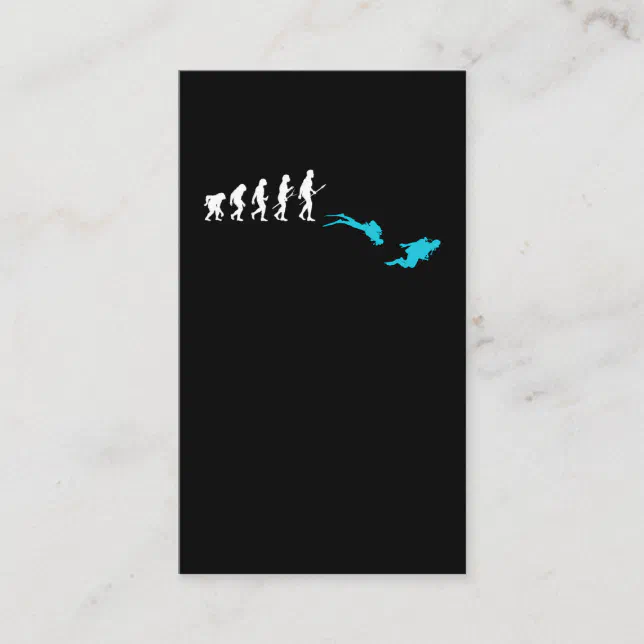 Scuba Diving Evolution Diver Business Card | Zazzle