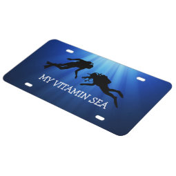 Scuba Diving Funny Auto Tags License Plate | Zazzle
