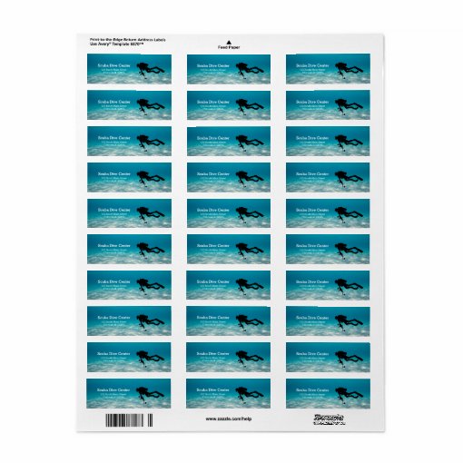 Scuba Diving Label | Zazzle
