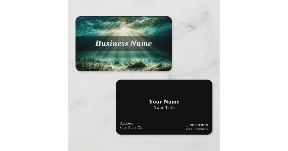 Scuba Diving / Snorkeling Business Card | Zazzle