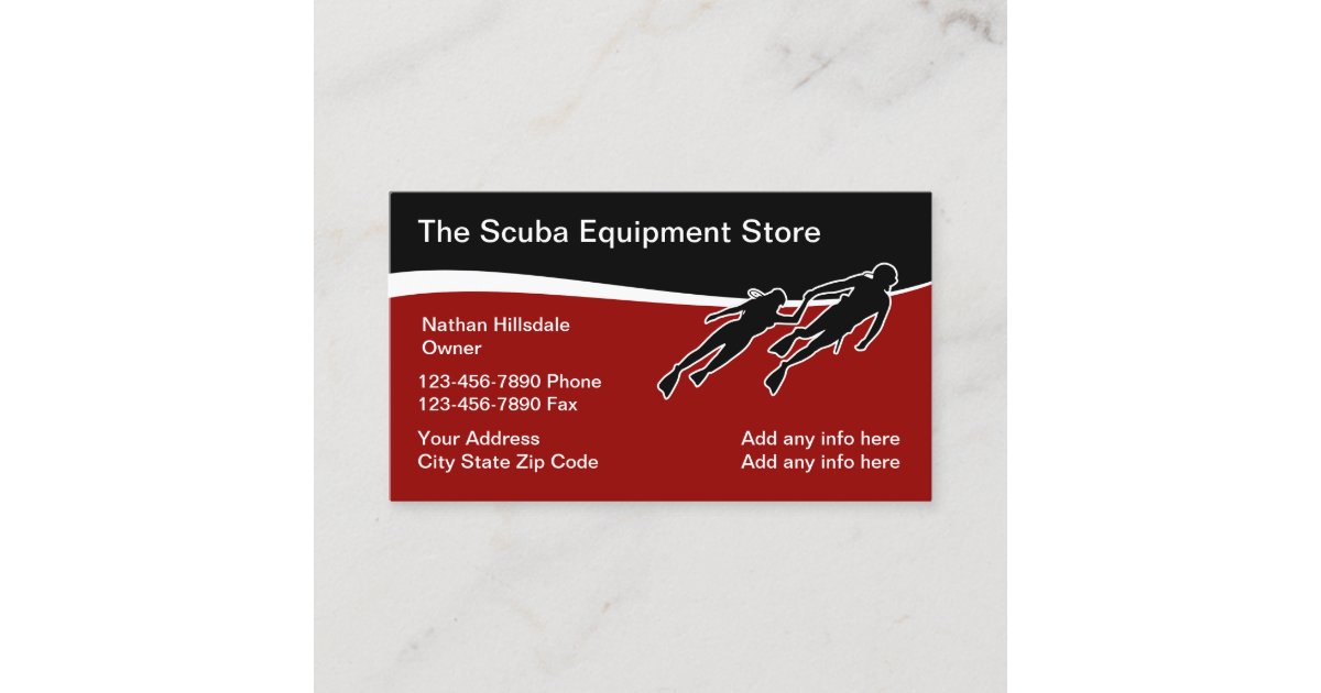 Scuba Diving Theme Business Cards | Zazzle