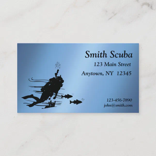 Scuba Profile Card | Zazzle