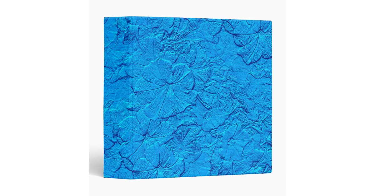 Sculpted Petunias, Light Blue Binder | Zazzle