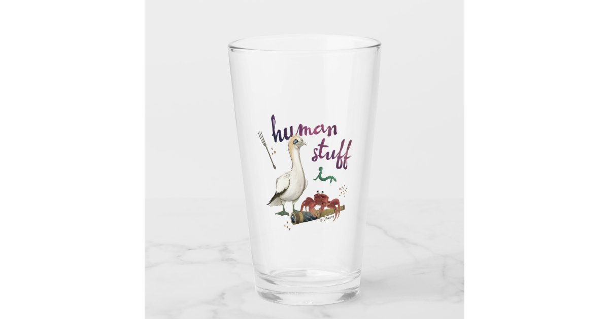 Scuttle’s Human Stuff Glass | Zazzle