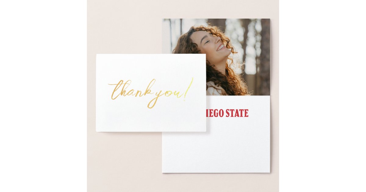 SDSU Graduation | Proud Aztec Achievement Foil Card | Zazzle