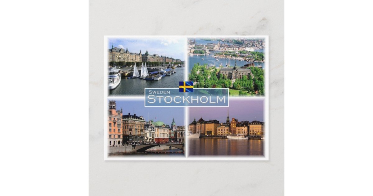 SE Sweden Stockholm - Postcard | Zazzle