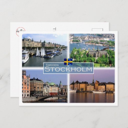 SE Sweden Stockholm - Postcard | Zazzle