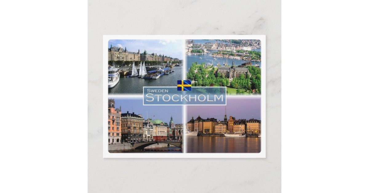 SE Sweden Stockholm - Postcard | Zazzle