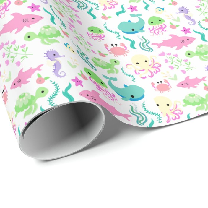 Sea Animals Wrapping Paper | Zazzle.com