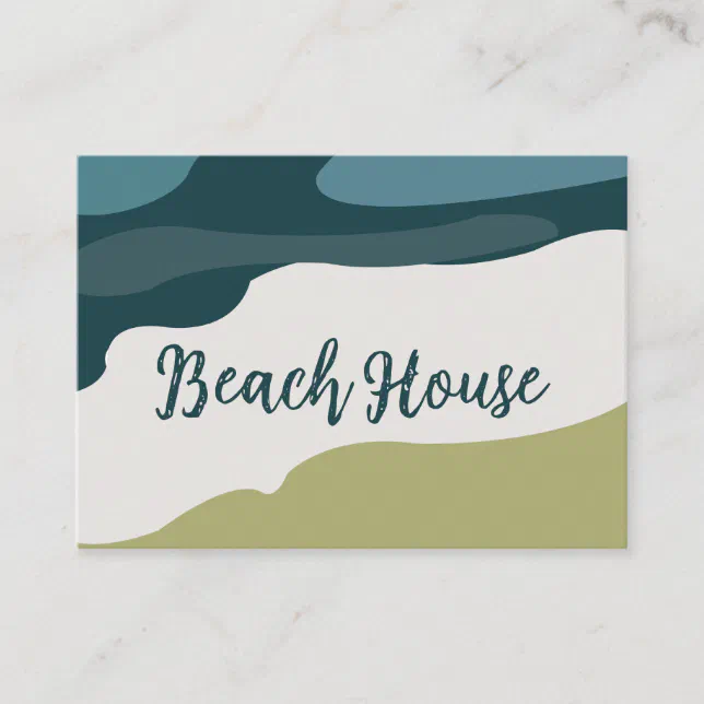 Sea Beach Business Card | Zazzle