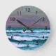 Sea Beach Clock Ocean Waves Seascape Decor | Zazzle