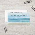 Sea Blue Ocean Waves Beach Business Card | Zazzle