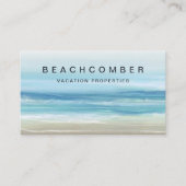 Sea Blue Ocean Waves Beach Business Card | Zazzle