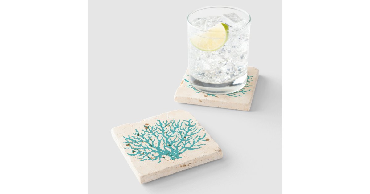 Sea Coral Coaster Gift | Zazzle