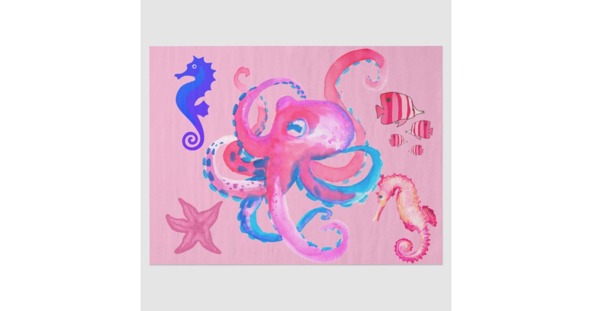 Sea Creatures Decoupage/Tissue Paper | Zazzle