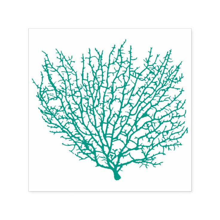 Sea Fan Coral Self-inking Stamp | Zazzle