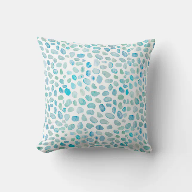 Sea Glass Beach Throw Pillow | Zazzle