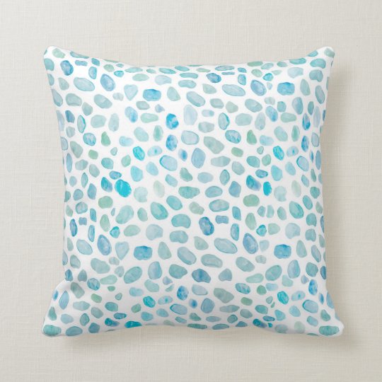 Sea Glass Beach Throw Pillow | Zazzle.com