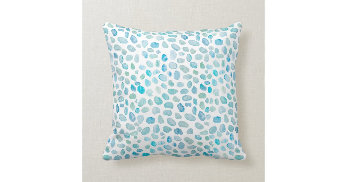 Sea Glass Beach Throw Pillow | Zazzle.com