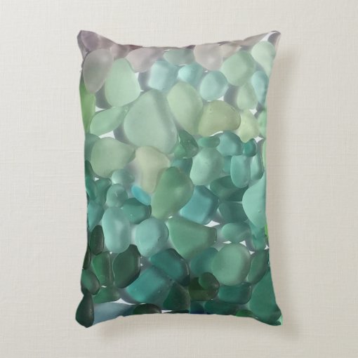 Sea Glass Throw Pillow Zazzle