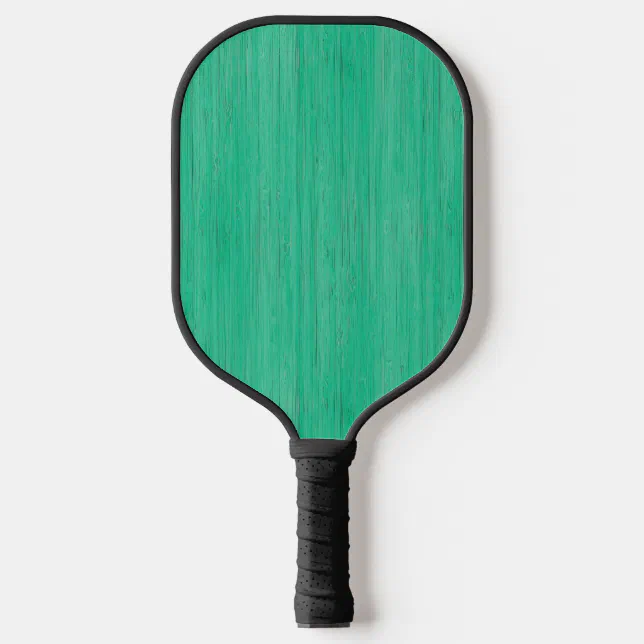 Sea Green Bamboo Wood Grain Look Pickleball Paddle | Zazzle
