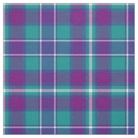 Modern Purple Plaid Fabric | Zazzle